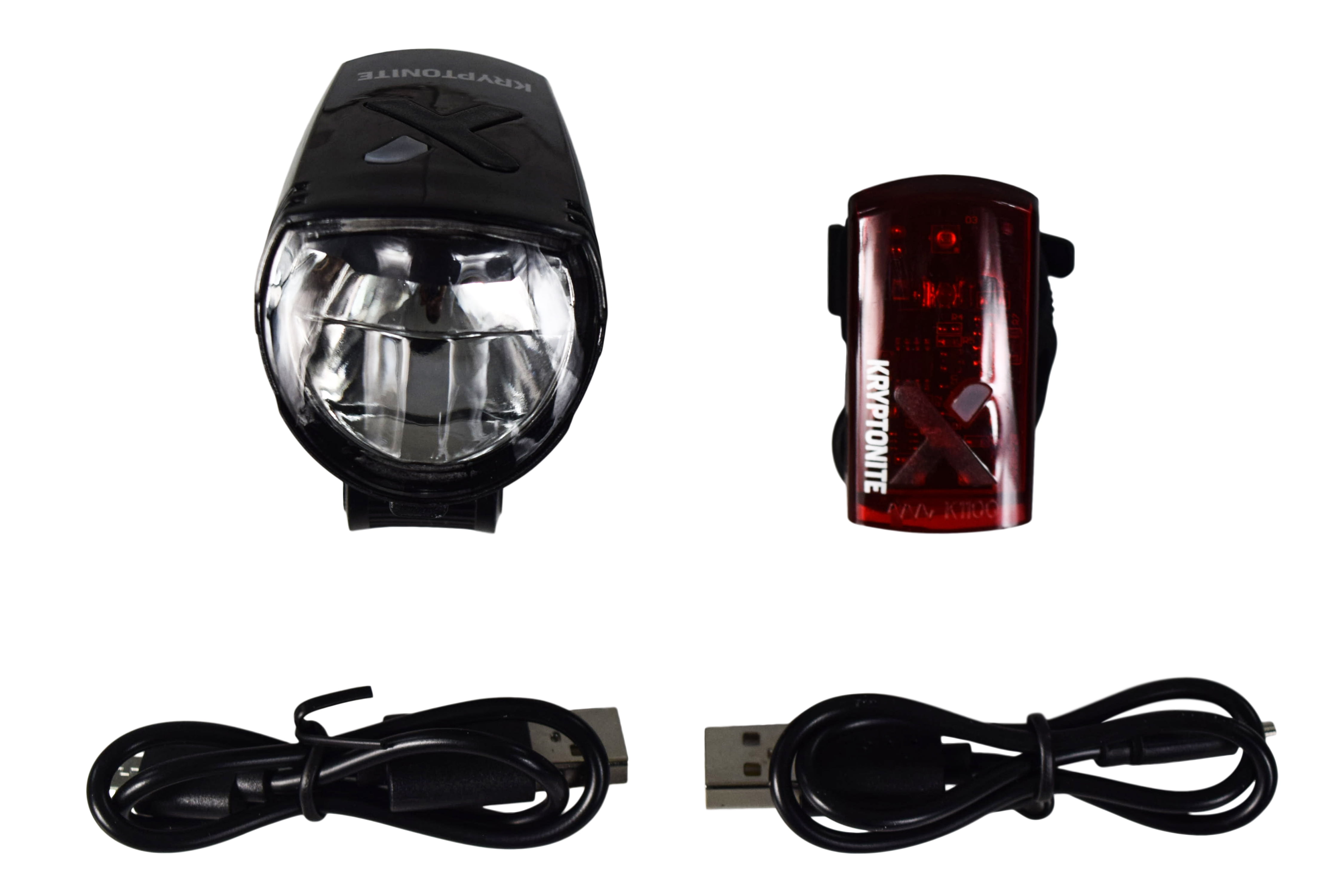 Kryptonite Pulsar F-65 Lumen Front with R-14 Rear Lumen Bicycle Light ...