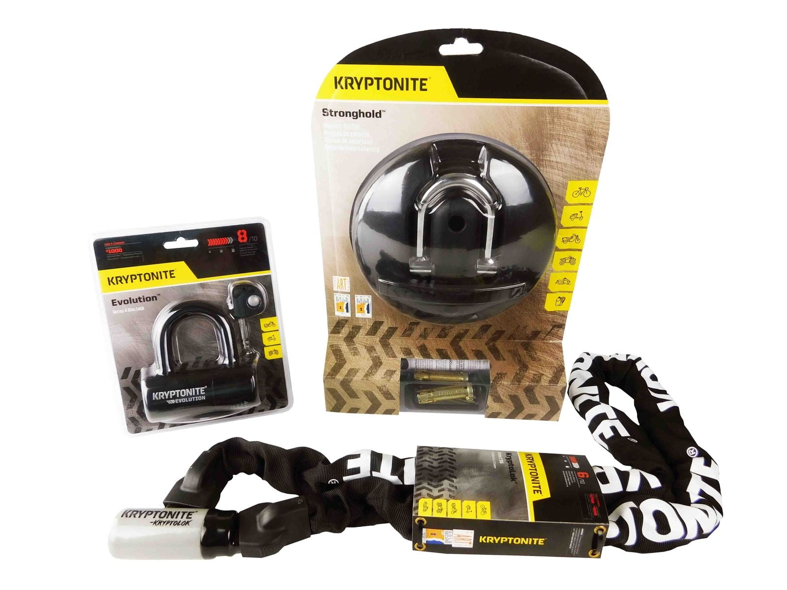 Kryptonite Stronghold Above-ground with E4 Disc Lock and 915 Integrated ...