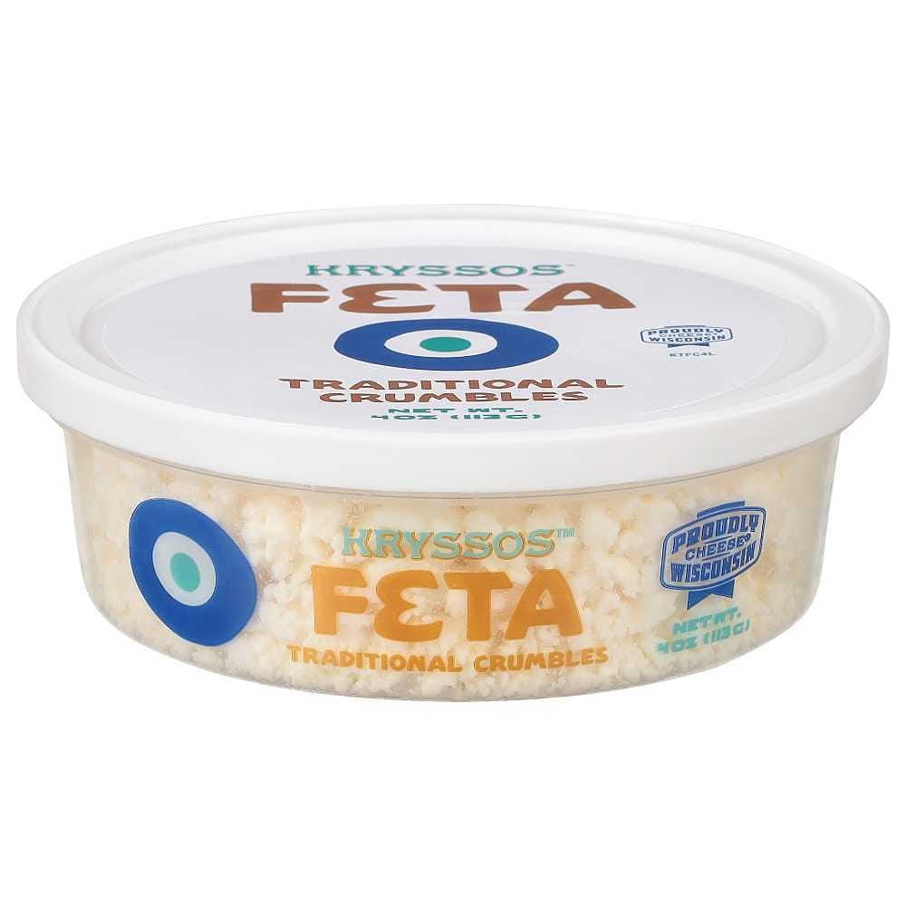 Kryssos Crumbled Traditional Style Feta Cheese, 4OZ, 12 Pack - Walmart.com