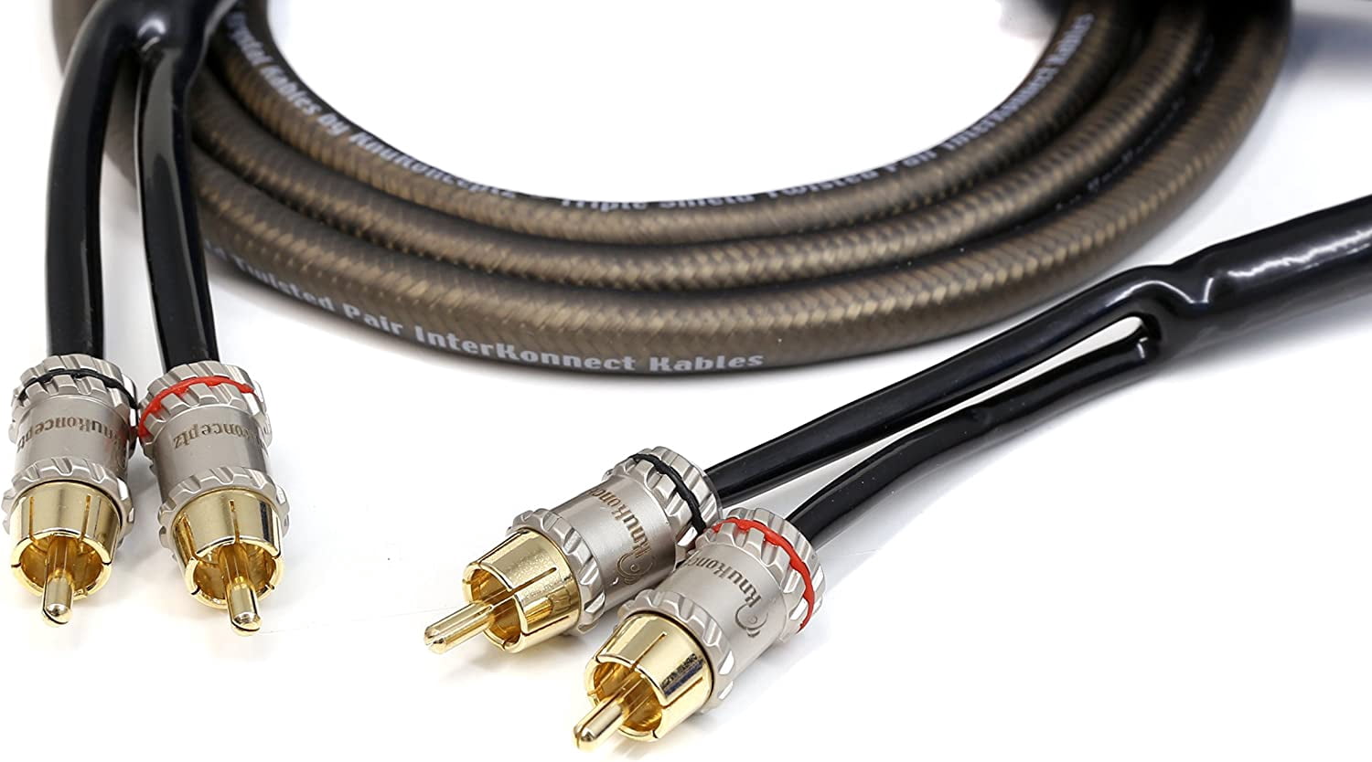 Krystal Kable 2 Channel 6M Twisted Pair RCA Cable 20' - Walmart ...