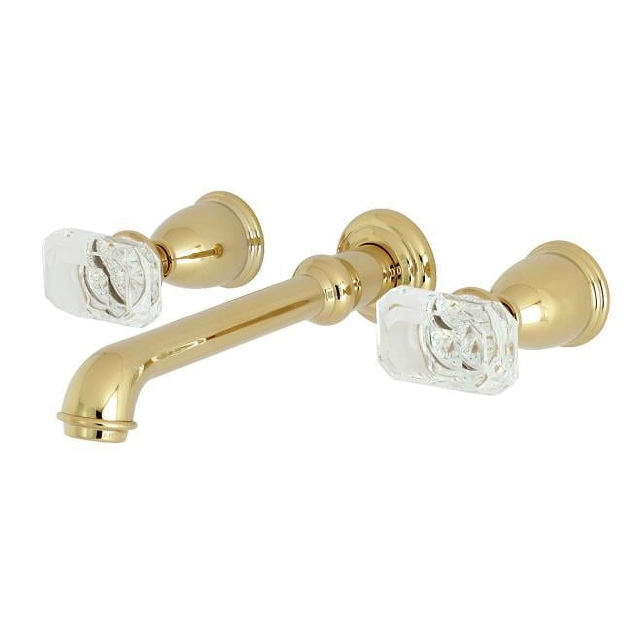 Krystal Onyx Wall Mount Vessel Sink Faucet, Polished Brass - Walmart.com