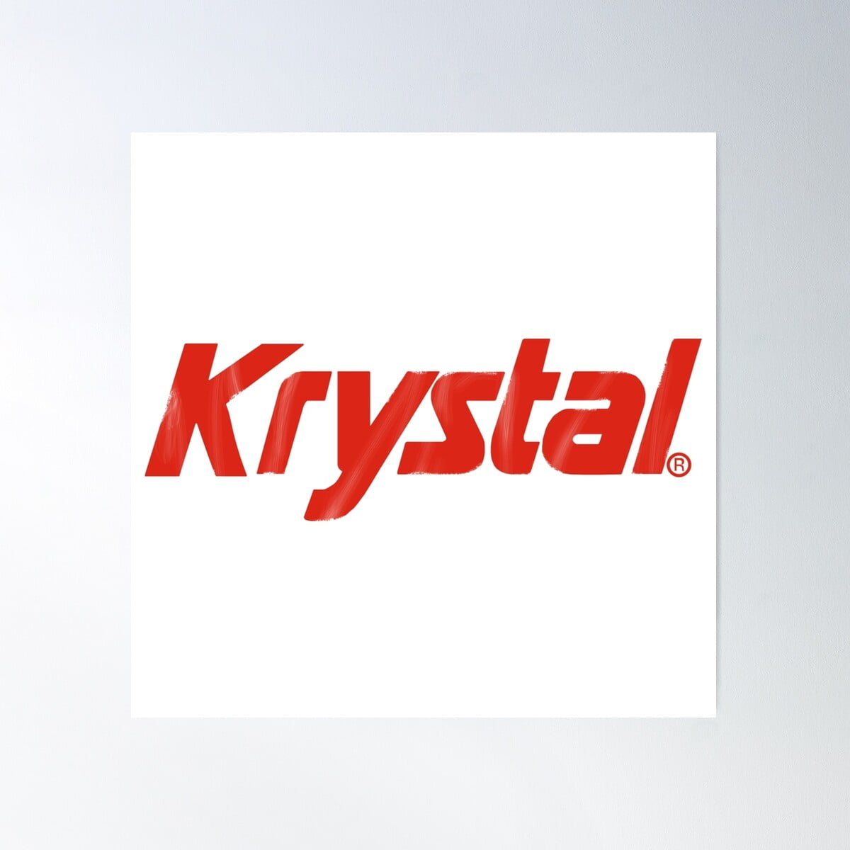Krystal Restaurant Poster Wall Art, Modern Wall Decor For Living Room ...