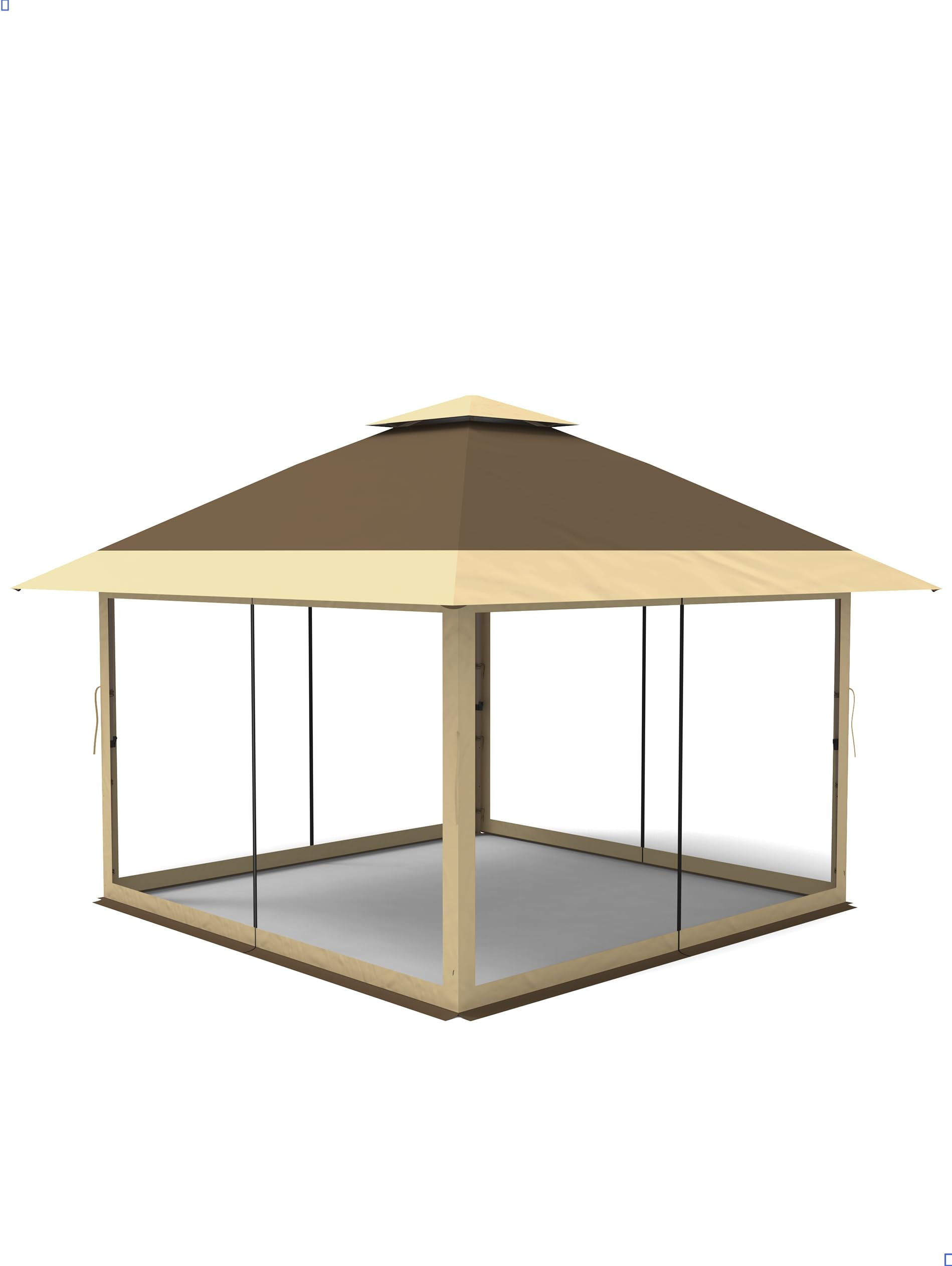 Kselythan 12' x 12' Pop Up Outdoor Gazebo with Netting and Curtains ...