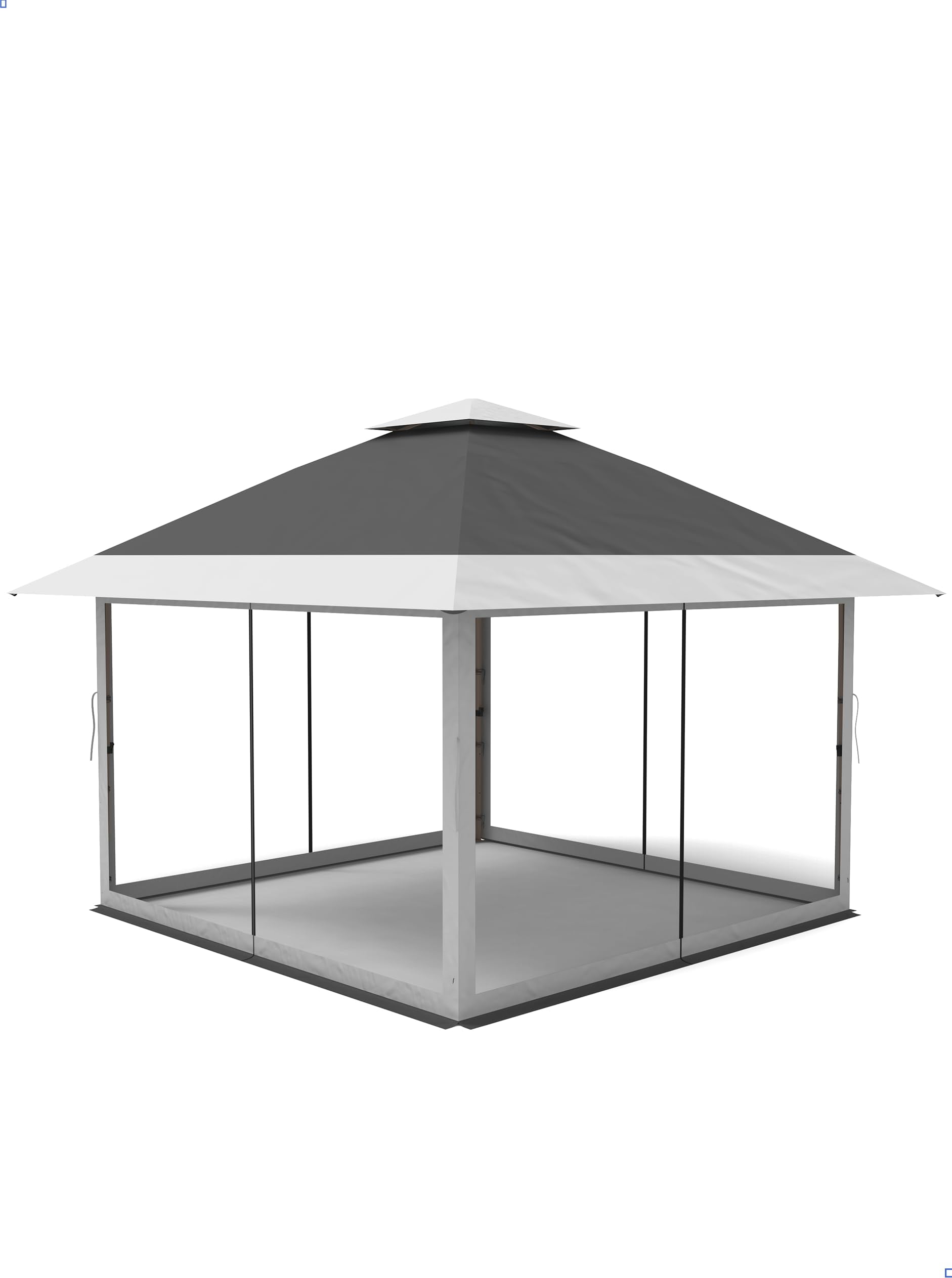 Kselythan 12' x 12' Pop Up Outdoor Gazebo with Netting and Curtains ...