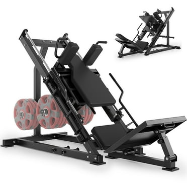 Titan Fitness 700 LB Plate-Loaded Linear Hack Squat Press Machine for ...