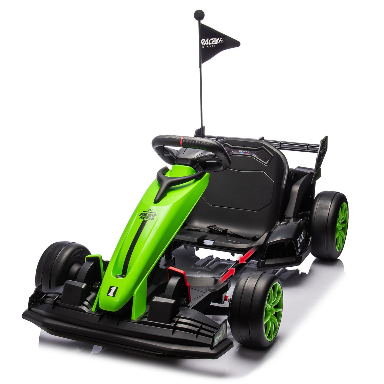 Kselythan 24V Go Kart for Kids 6+ Years,200W*2 Drifting Motors,7.5 Mph ...