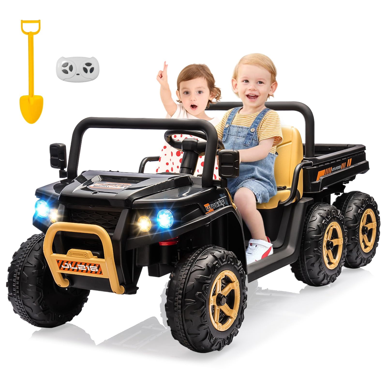 Kselythan 24V Ride on Truck, 2 Seater Ride-on UTV with Electric Dump ...