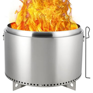 Gotland 19 inch Smokeless Fire Pit Stove with Ash Poker & Carry Bag ...