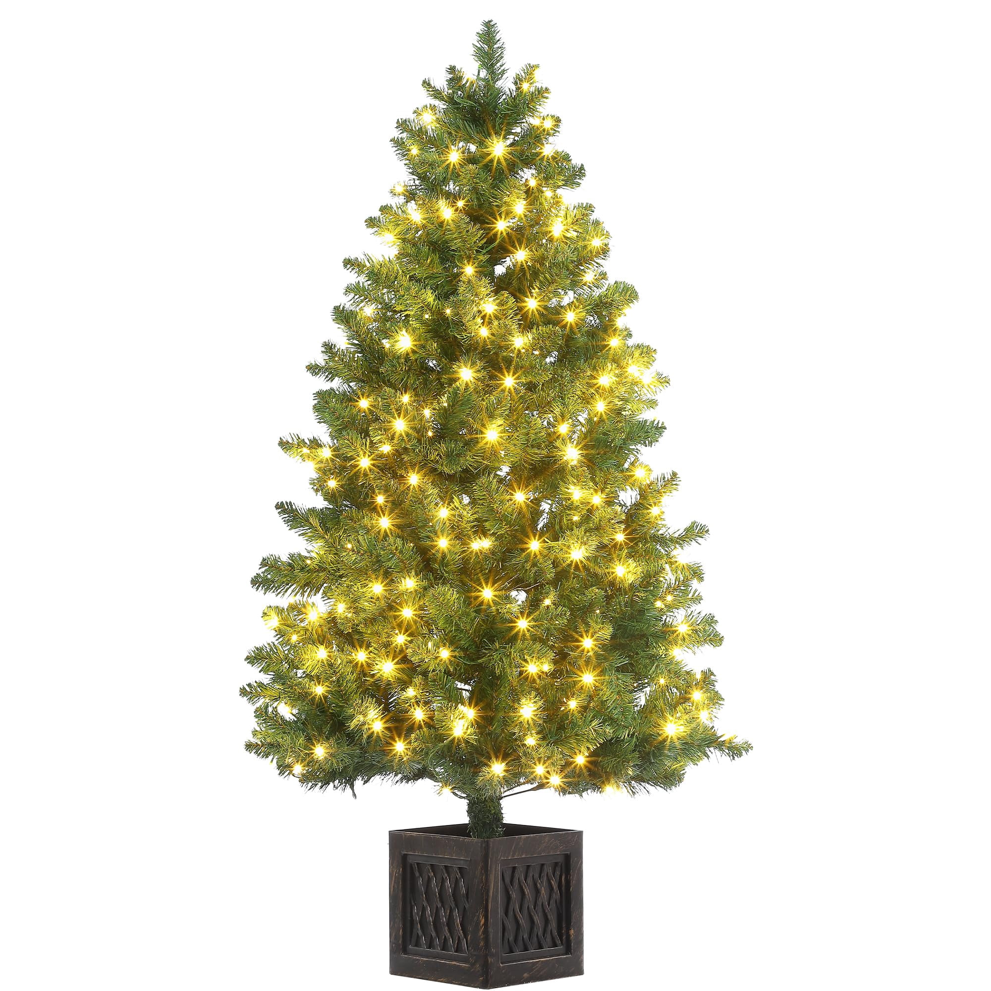 Kselythan 4.5 FT Prelit Artificial Christmas Tree with Light and Light ...