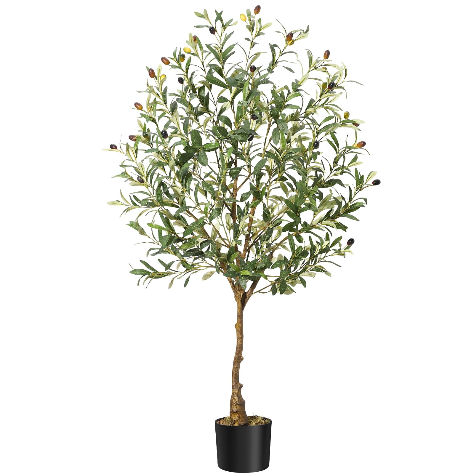 Kselythan 4FT Artificial Olive Trees，Olive Tree Plants,Faux Olive Tree ...