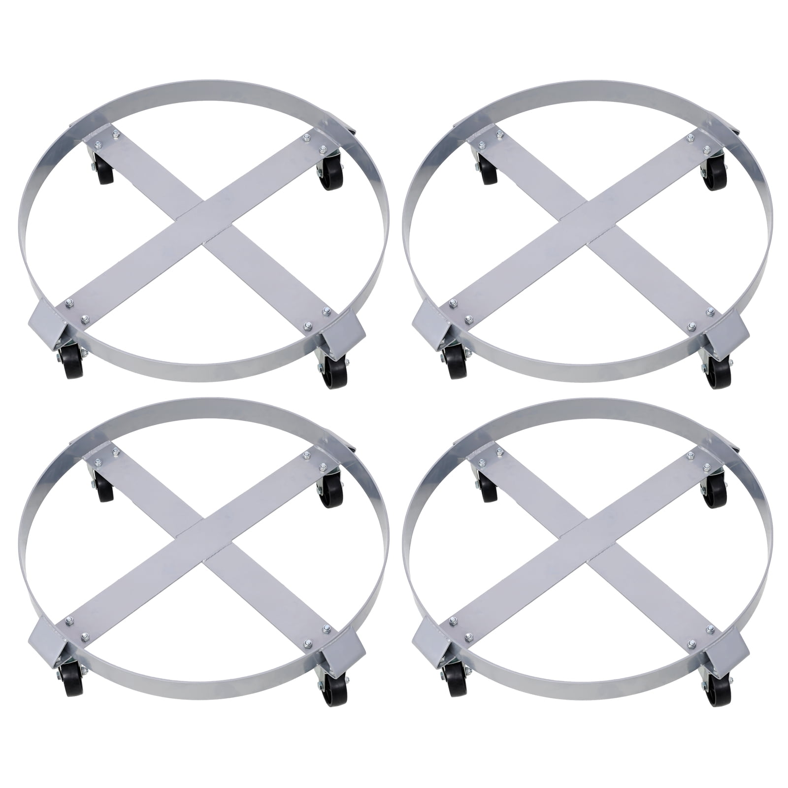 Kselythan 4Pcs 55 Gallons Bucket Dolly, Rolling Bucket Dolly With 4 ...