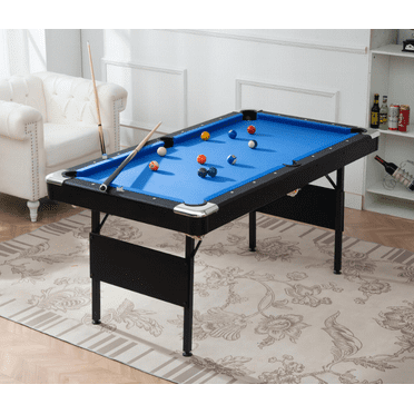 BTMWAY Kids & Teens Foldable Outdoor Portable Pool Table, Space-Saving ...