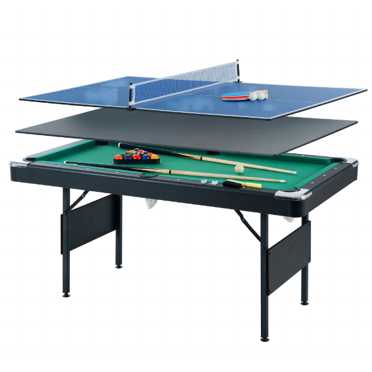 American Legend Kirkwood 84” Billiard Table with Rustic Blond Finish, K ...