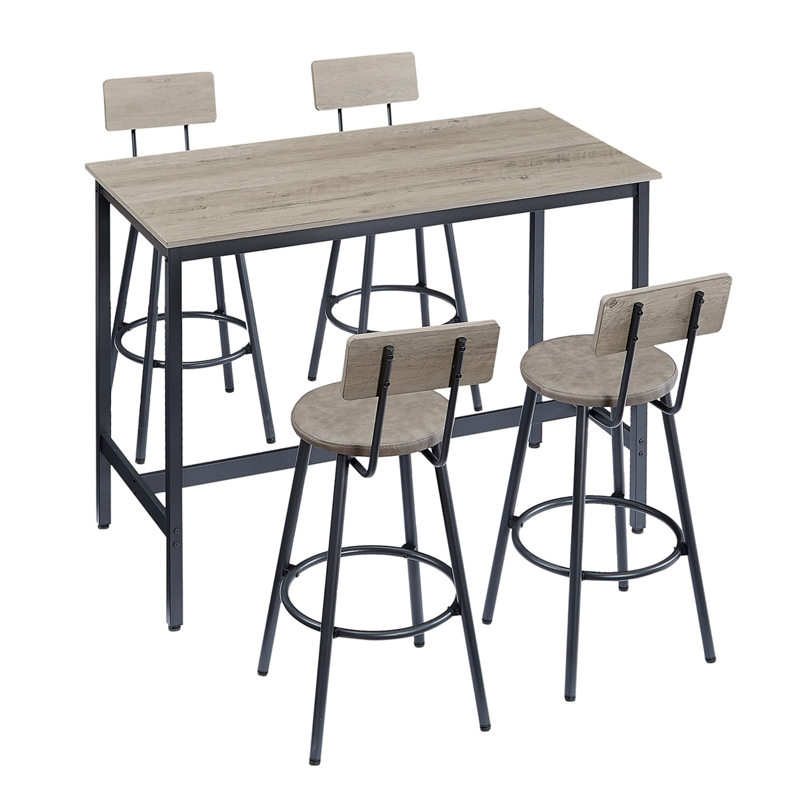 Kselythan 5 Pieces Kitchen Bar Table Set, Kitchen Breakfast Table With ...