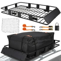 Tow Tuff 62 Inch Steel Cargo Carrier and Bike Rack Fits 2 Inch ...