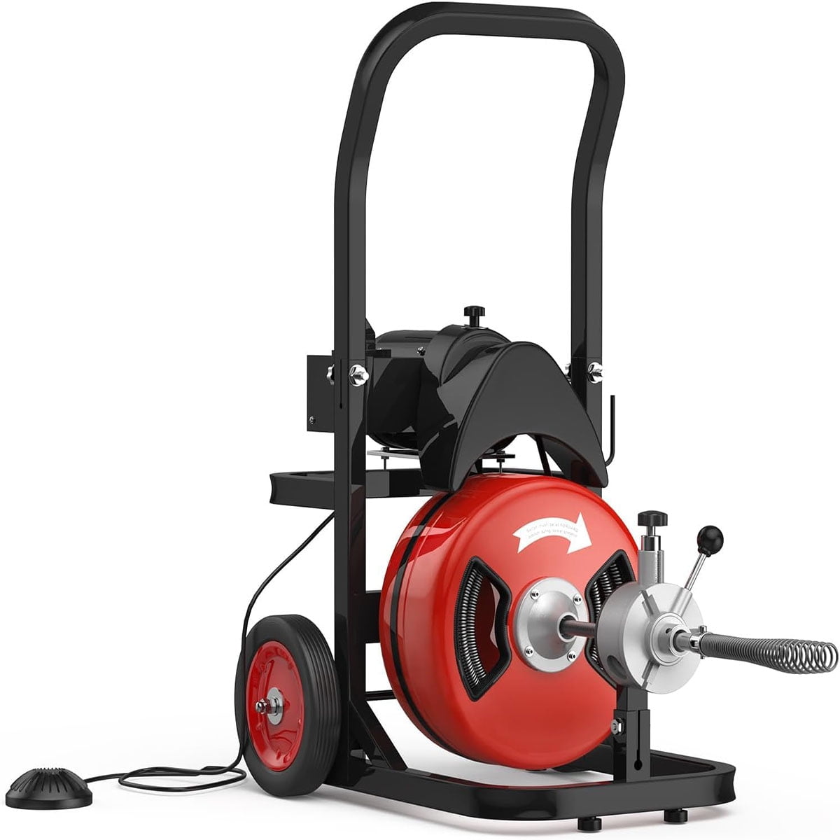 Kselythan 75 FTx1/2 Inch Drain Cleaning Machine, Auto Feed Sewer Snake ...