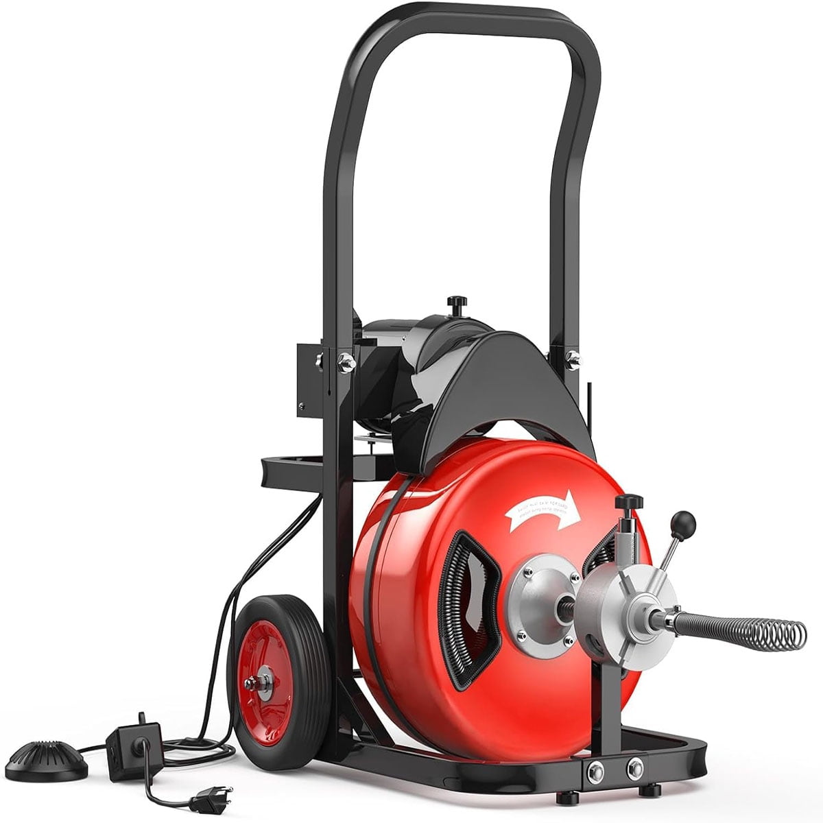 Kselythan 75 FTx1/2 Inch Drain Cleaning Machine, Auto Feed Sewer Snake ...