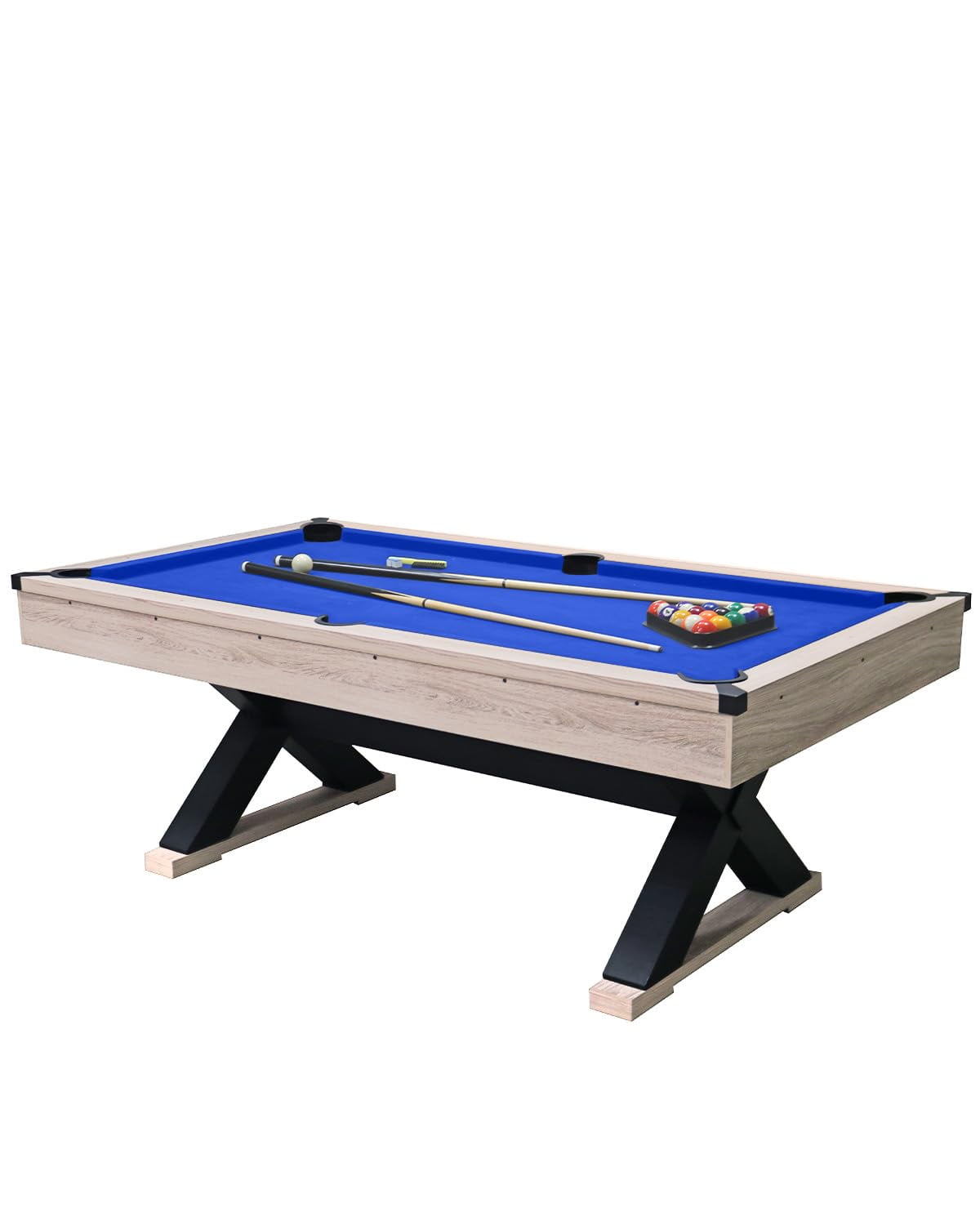 Kselythan 84" Pool Table,7 FT Billiard Tables with 2 Cue Sticks ...