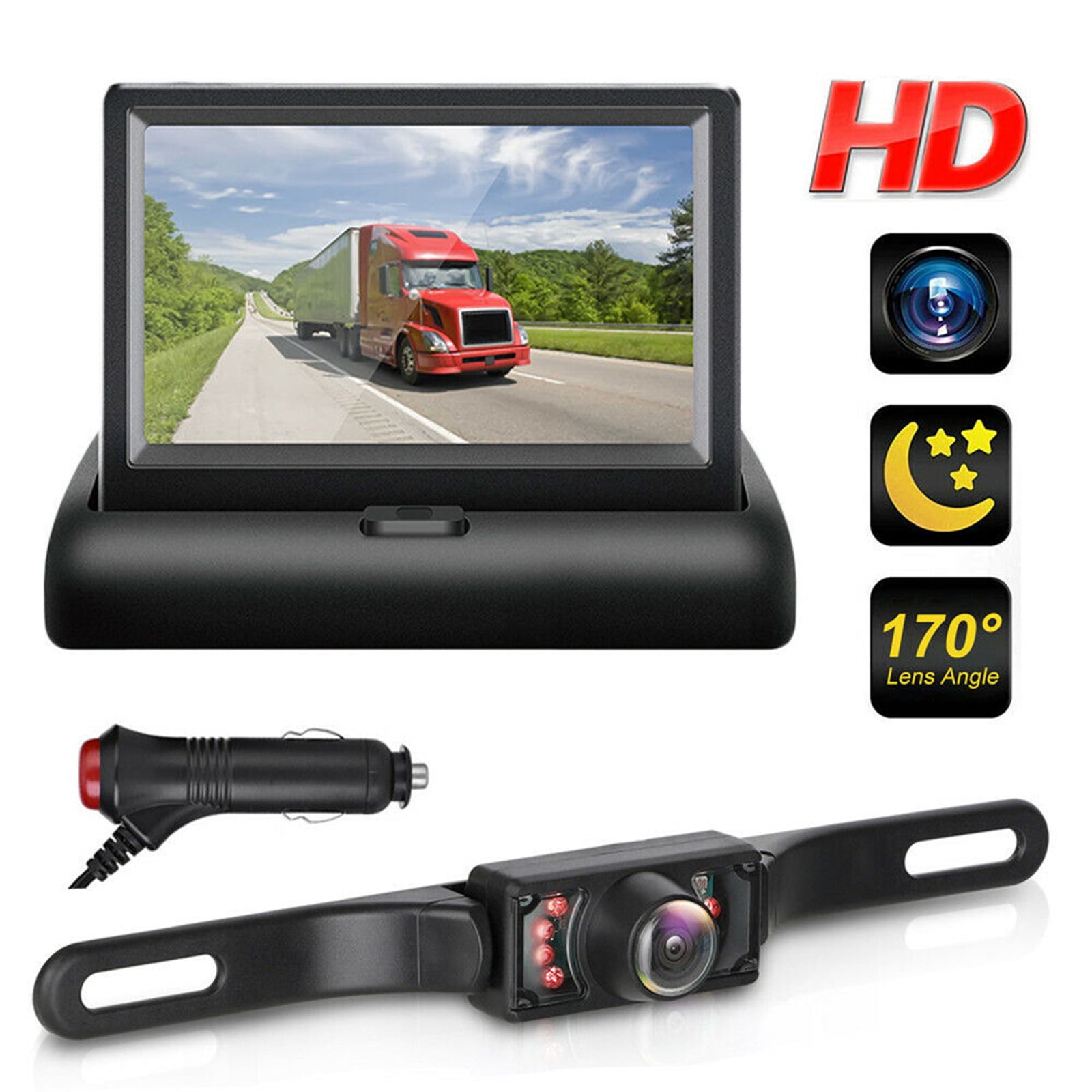 Kselythan Backup Camera, 170 Degree Wide Angle Rearview Reversing ...