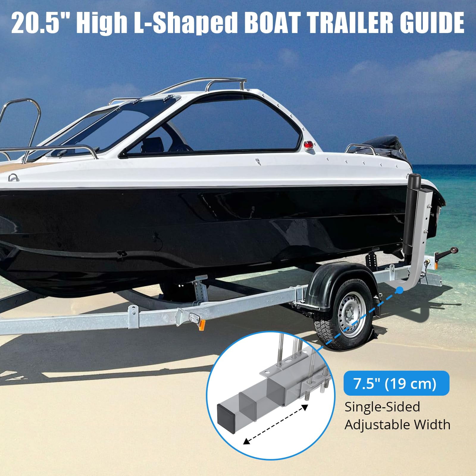 Kselythan Boat Trailer Guide, anti-rust steel Trailer Guide ons with ...