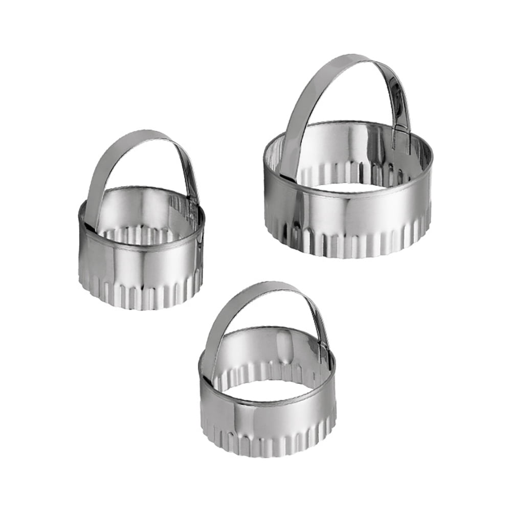 Kselythan Diy Biscuit Mold Stainless Steel Baking Cutter Set Of 3, With ...