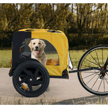 Infans Large Wheels Bicycle Carrier Pull Behind Dog Bike Trailer ...
