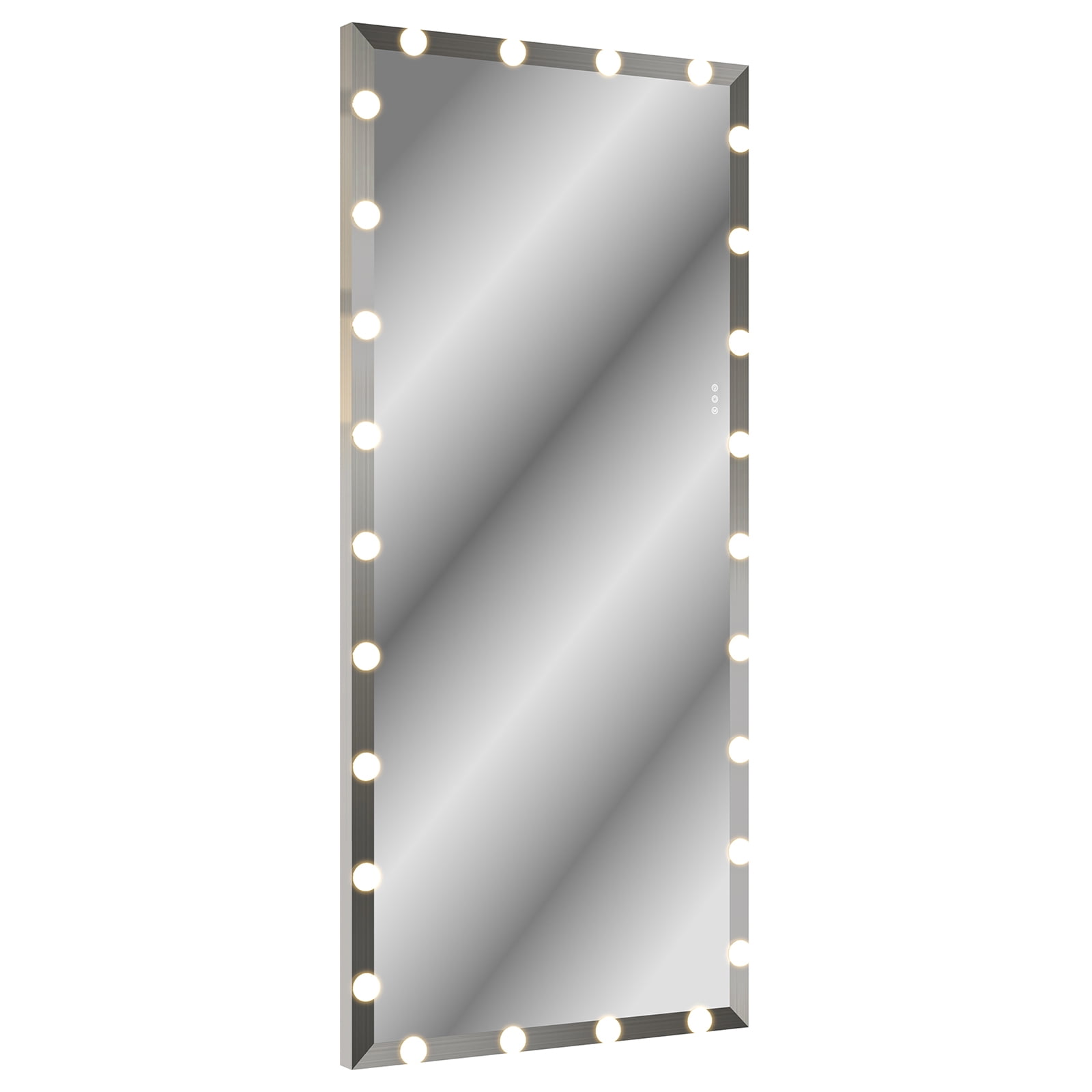 Kselythan Full-Length Mirror with Lights, 72x32 Inch LED Lighted Wall ...
