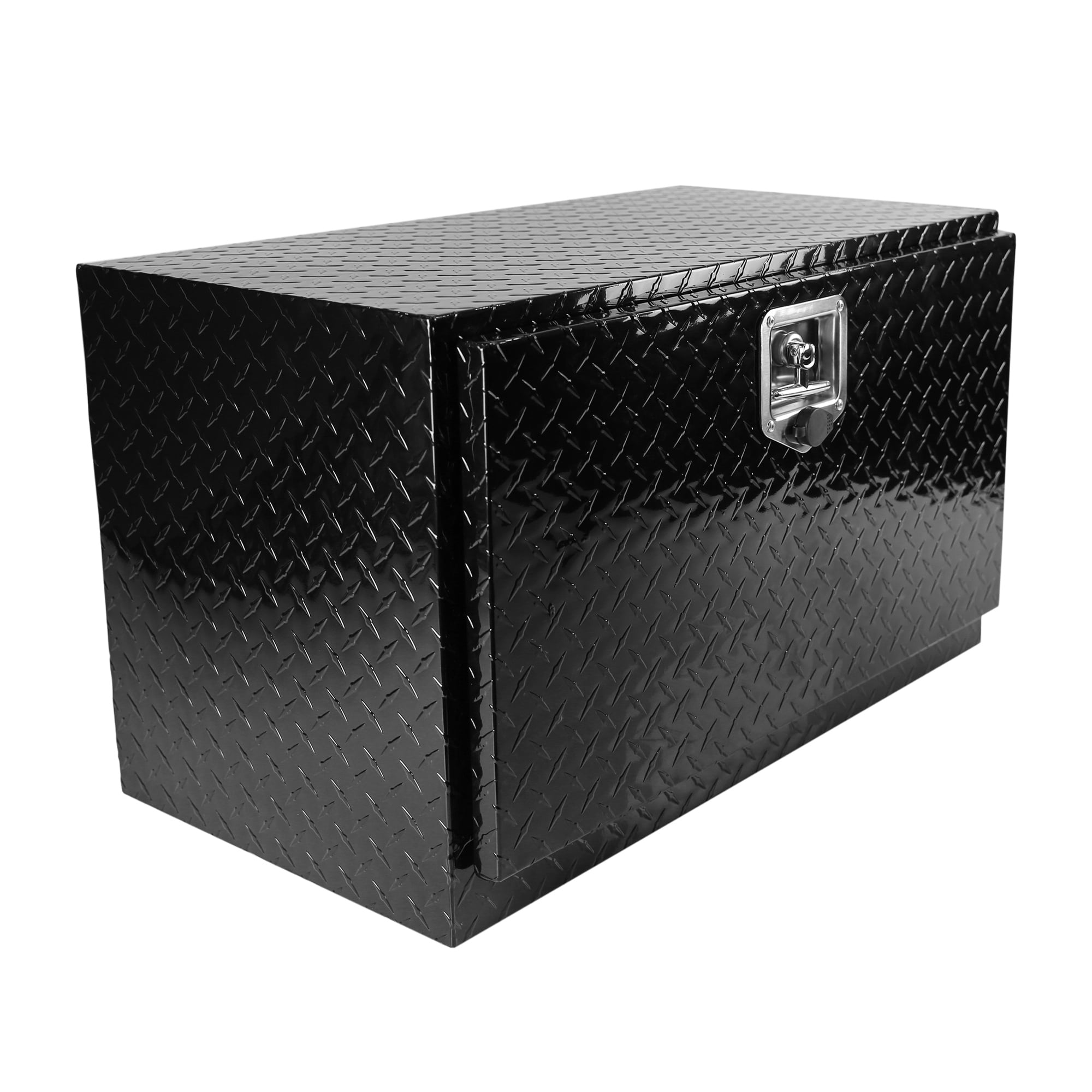 Kselythan Heavy Duty Aluminum Tool Box, Stripes Plated Trailer Tool Box ...