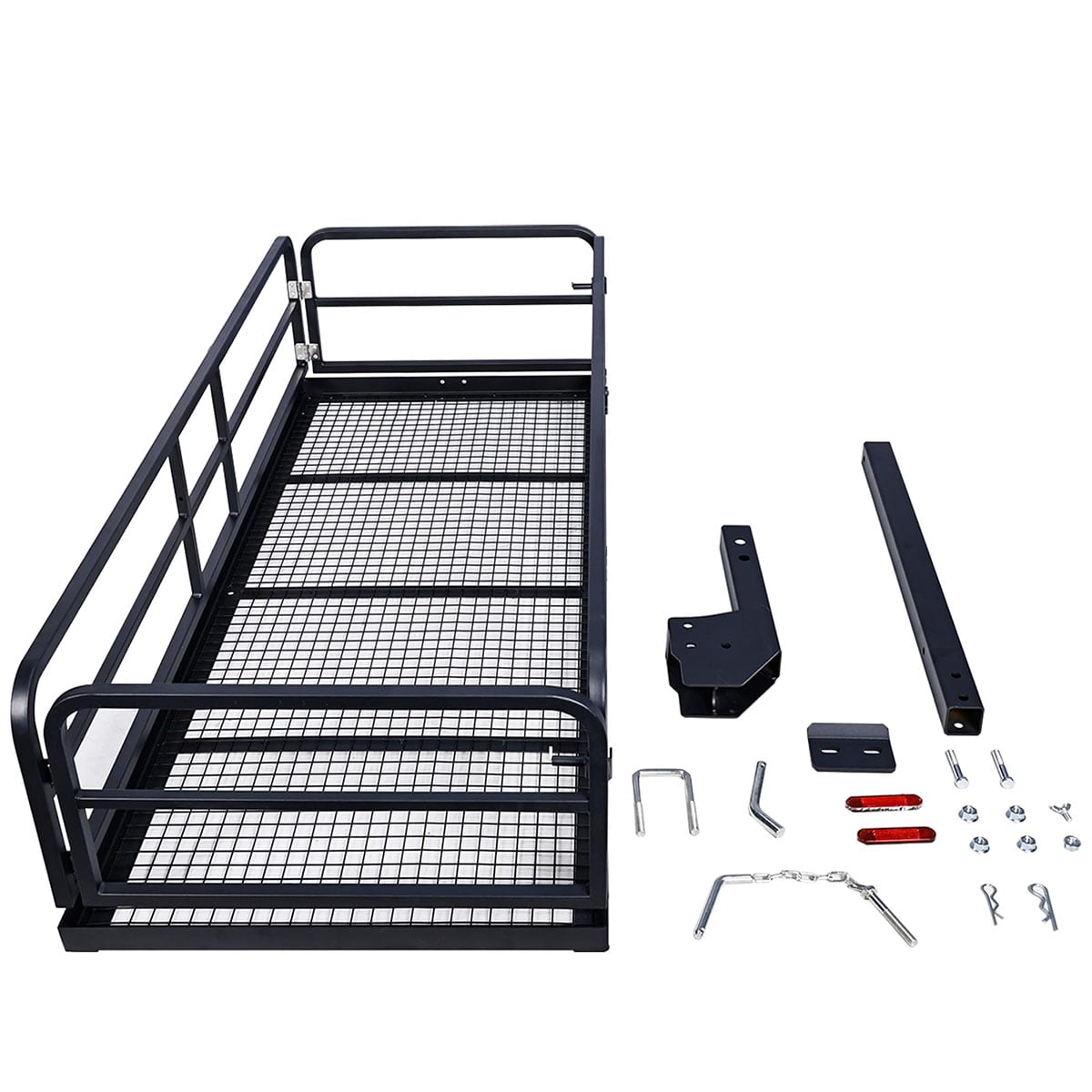 Kselythan Hitch-Mounted Cargo Carrier,Rear Luggage Carrier, 750 Lbs ...