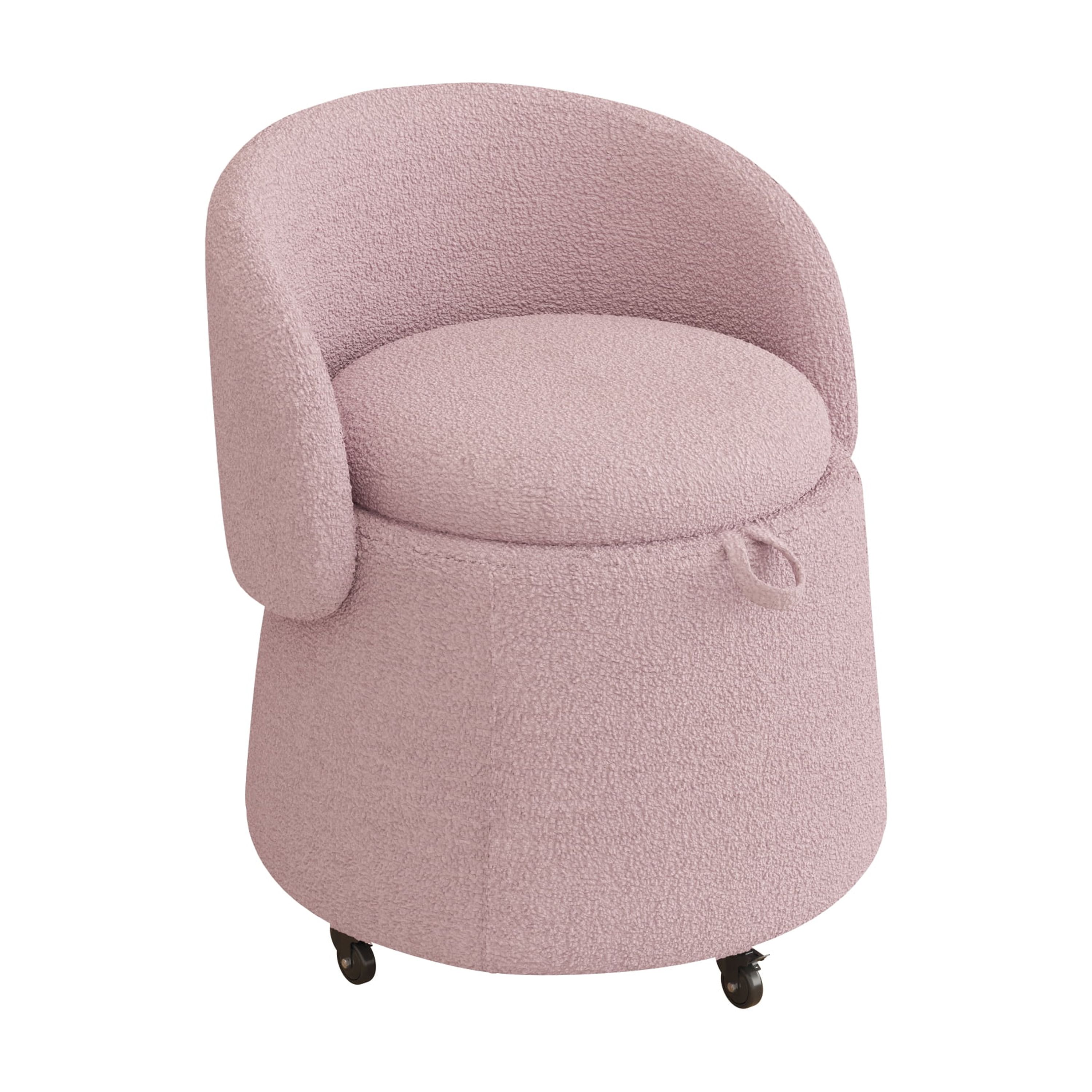 Kselythan Multifunctional Stool, Round Storage Ottoman, With 360-degree ...