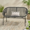 Crosley Furniture Bates Retro Metal Outdoor Gliding Rocking Front Porch ...