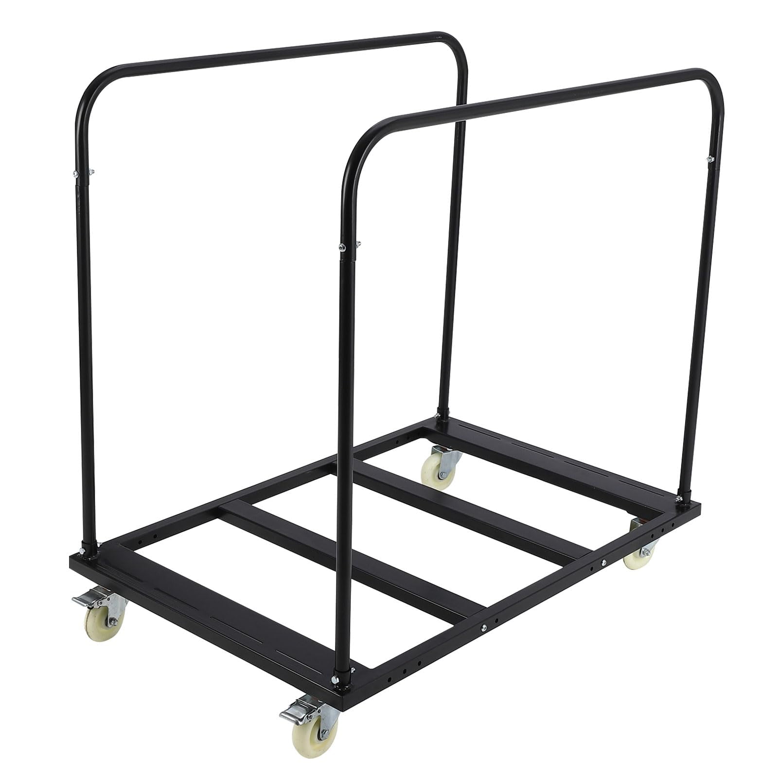 Kselythan Platform Truck Cart, Folding Table Cart with 4 Quiet Wheel ...
