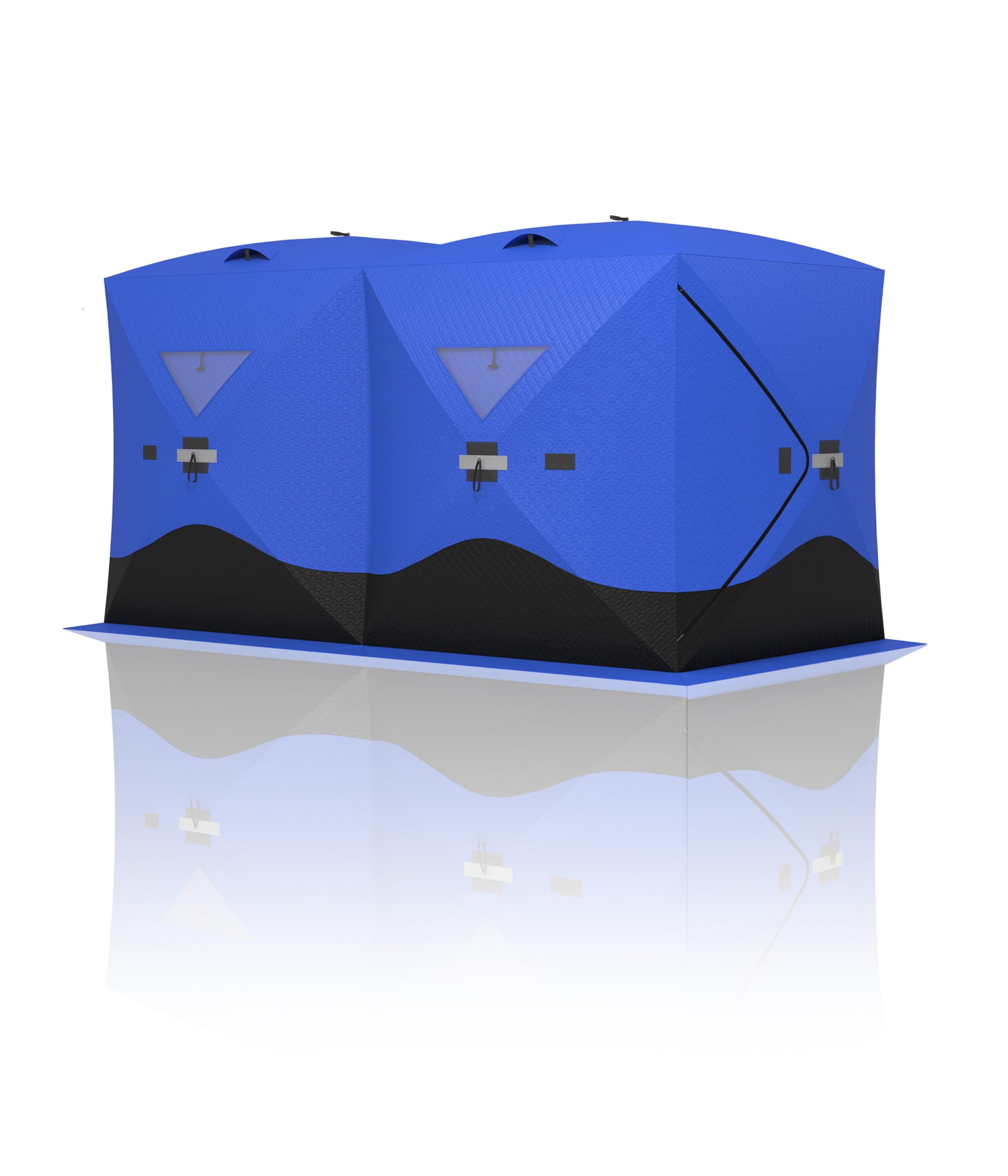Kselythan Portable Ice Fishing Tent - Spacious 4 to 6 Person Pop-Up Ice ...