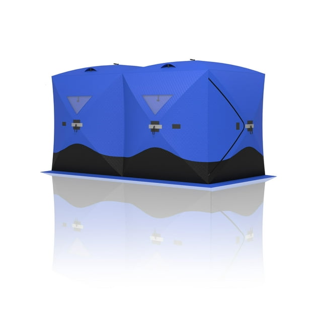 Kselythan Portable Ice Fishing Tent - Spacious 4 to 6 Person Pop-Up Ice ...