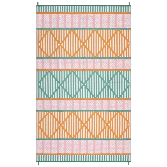 Kselythan Reversible Plastic Straw Outdoor Rug Waterproof Foldable ...