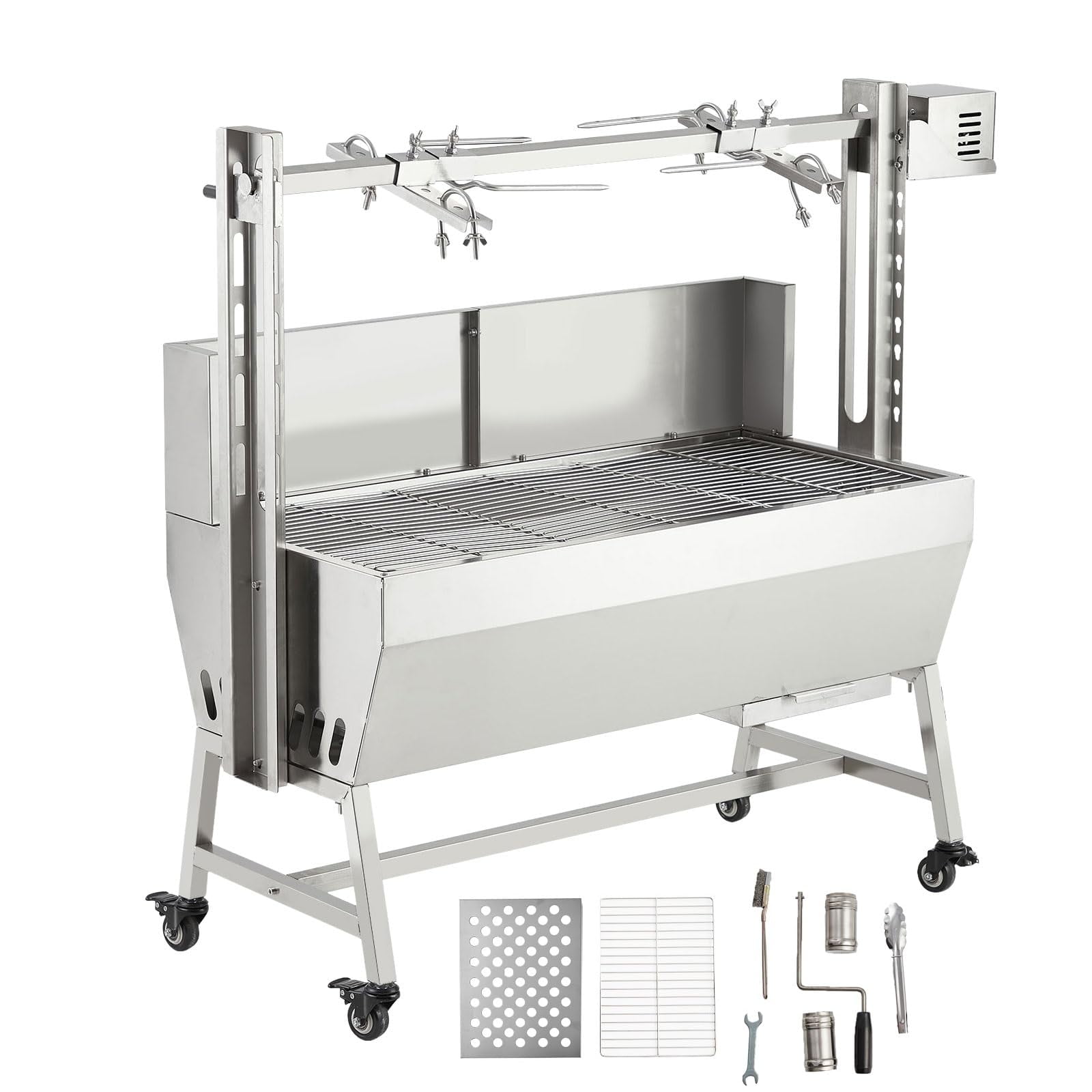 Kselythan Rotisserie Grill, 37in BBQ Outdoor Pig Lamb Rotisserie ...