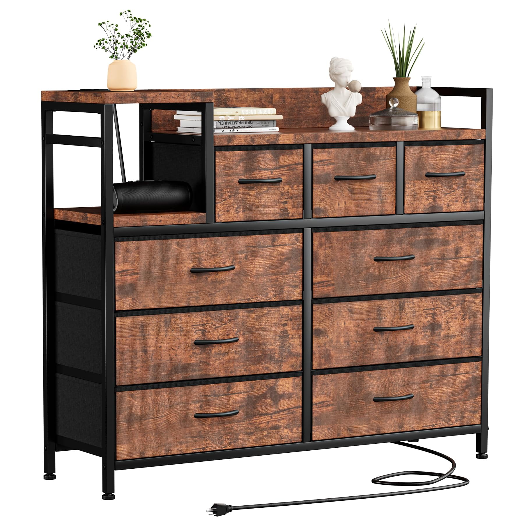 Kselythan TV Stand with Power Outlet,TV Stands for Living Room,Bedroom ...