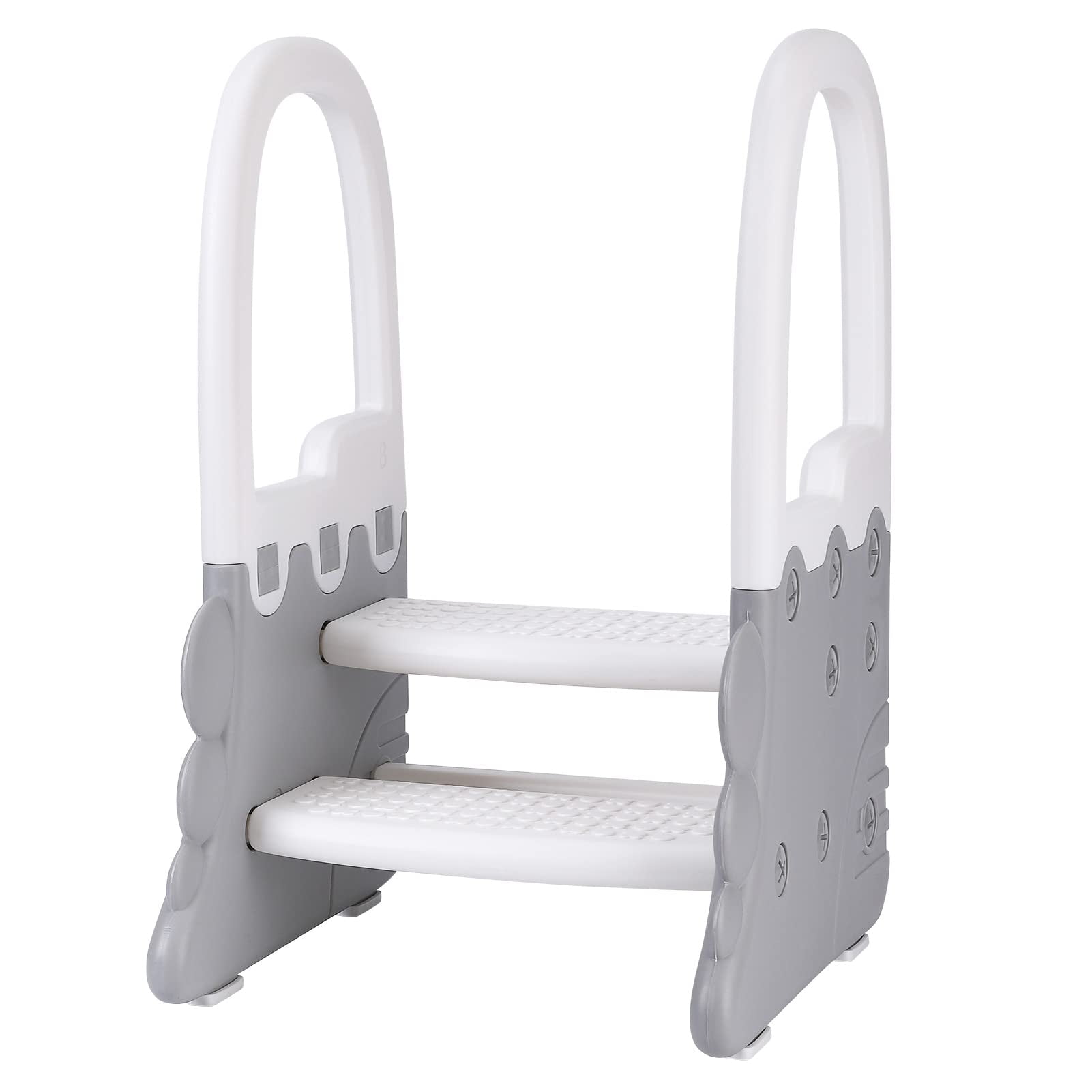 Kselythan Toddler 2-Step Stool with Handrails,Kids Step Stool for ...