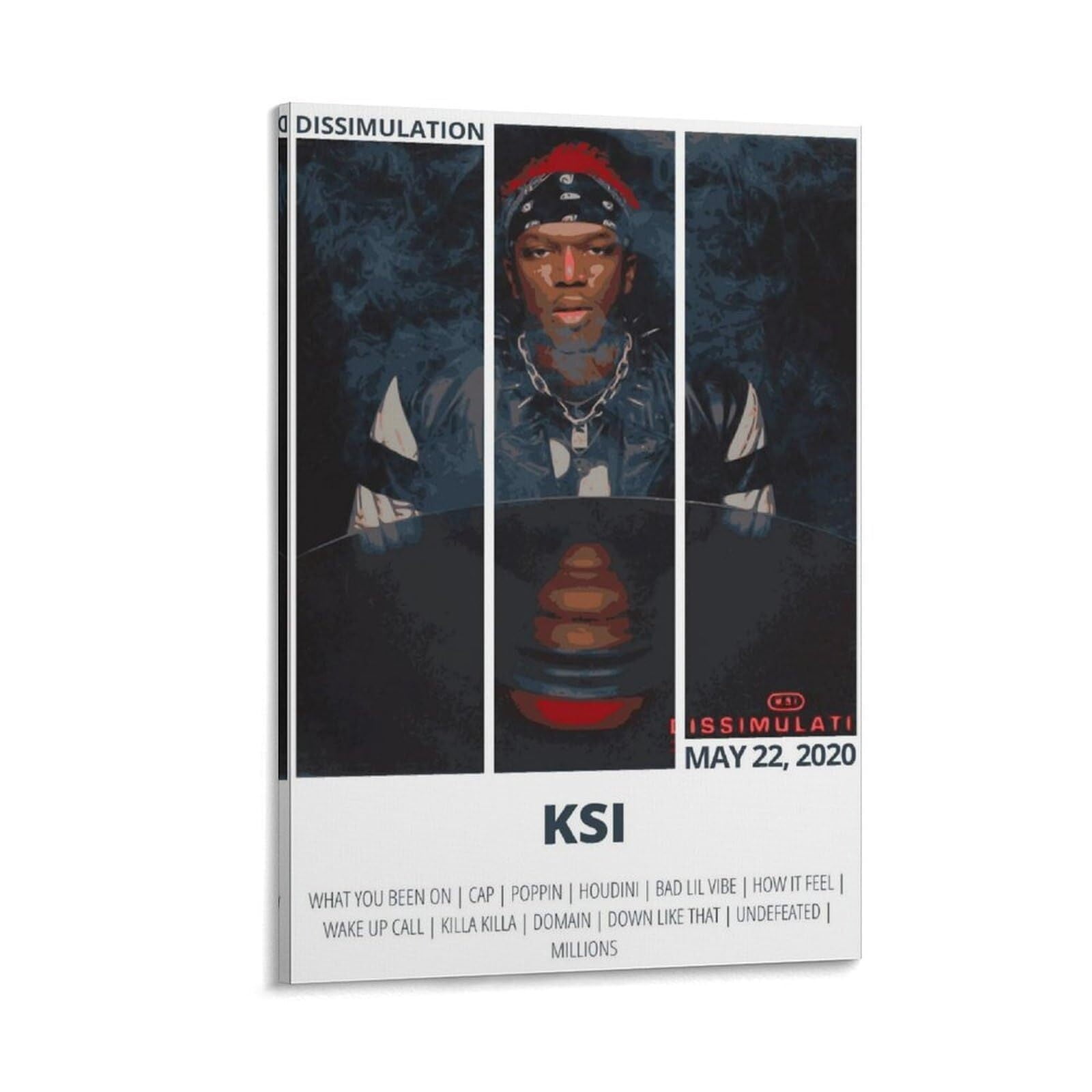 Ksi Dissimulation KSI Canvas Poster Bedroom Decoration Landscape Office ...
