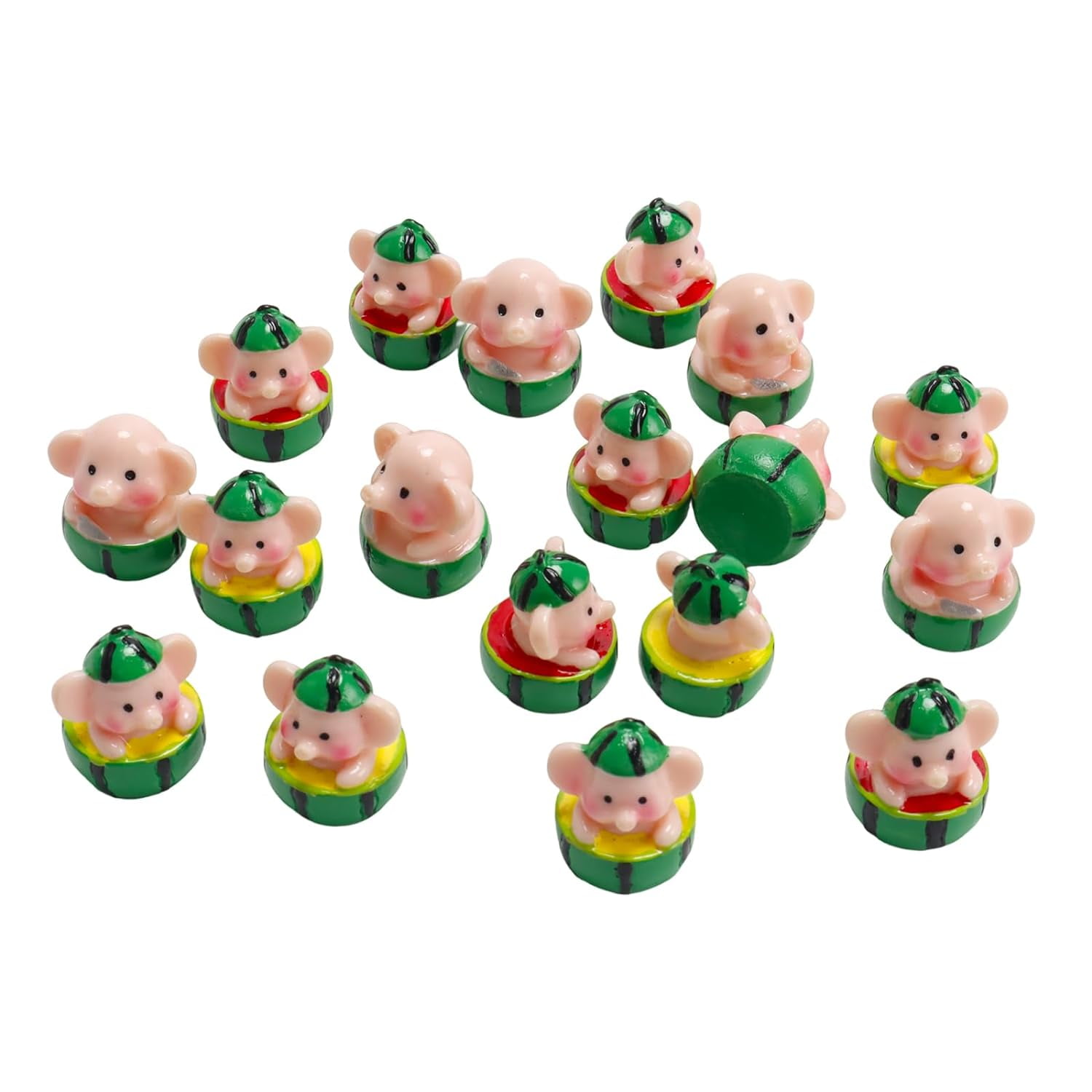 Ksopiavobs 18 Pcs Mini Resin Animals Miniature Elephant Cute Elephants ...