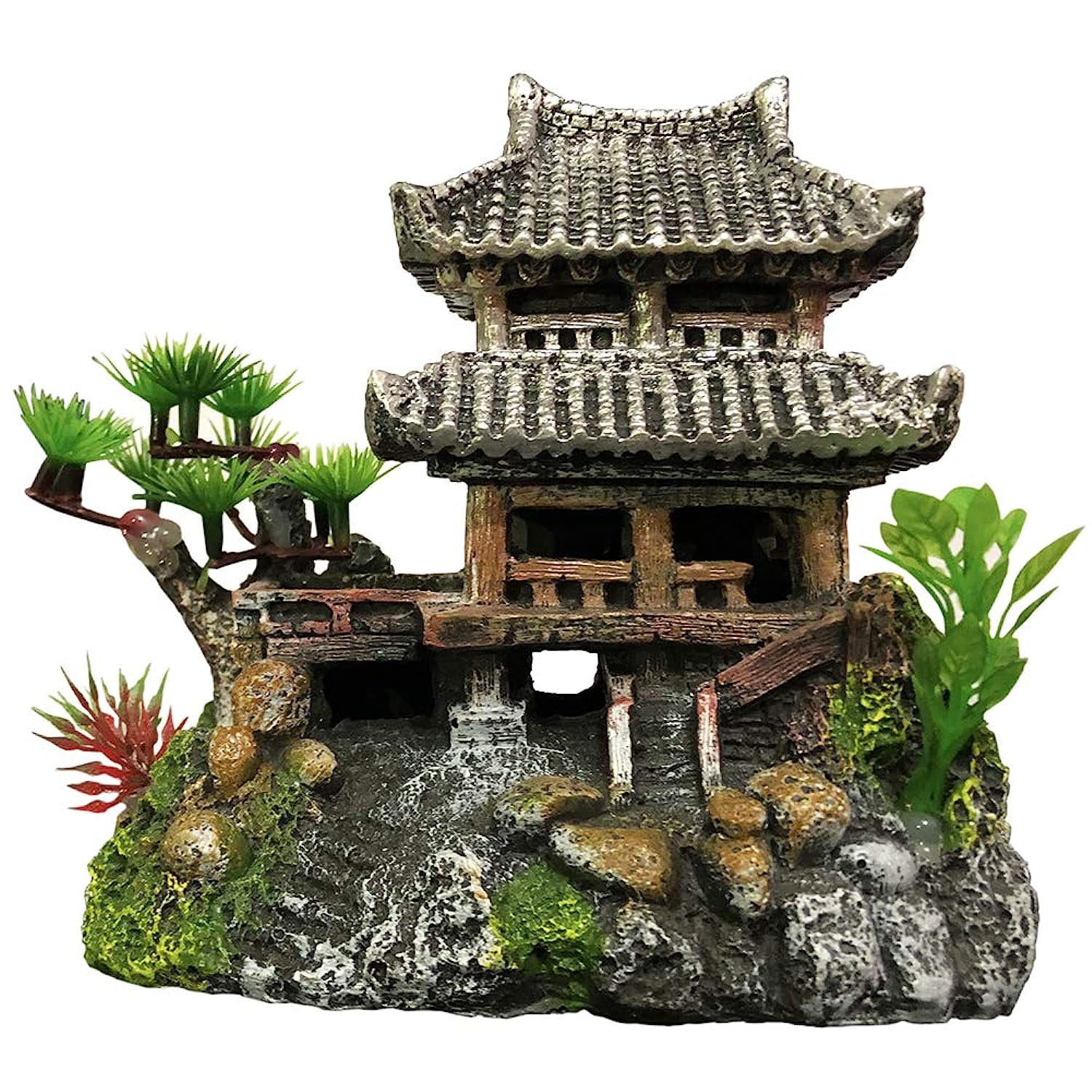 Ksopiavobs Aquarium Classical Resin Castle Decorations - Fish Tank ...