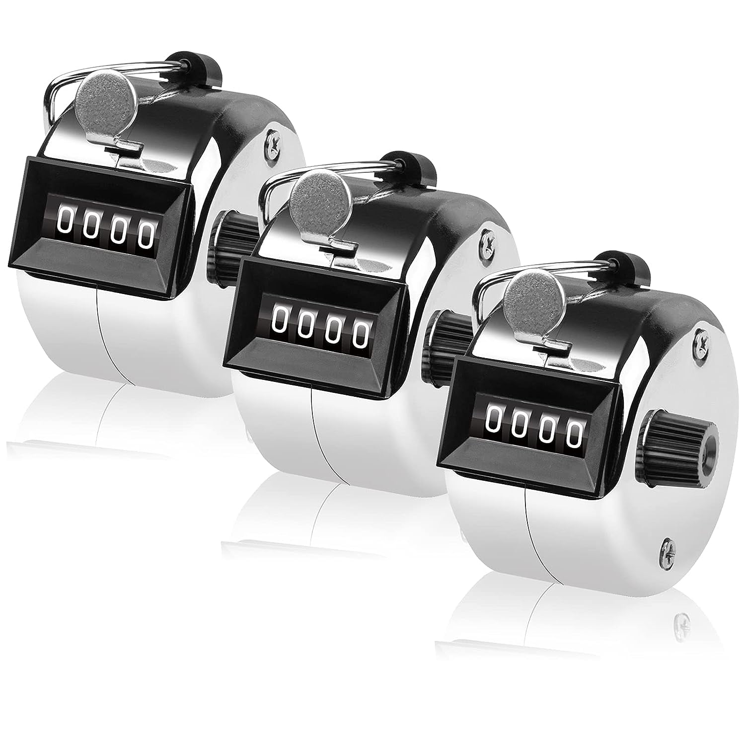 Ksopiavobs Tally Counter, 4-Digit Clicker Counter, Metal Hand Tally ...