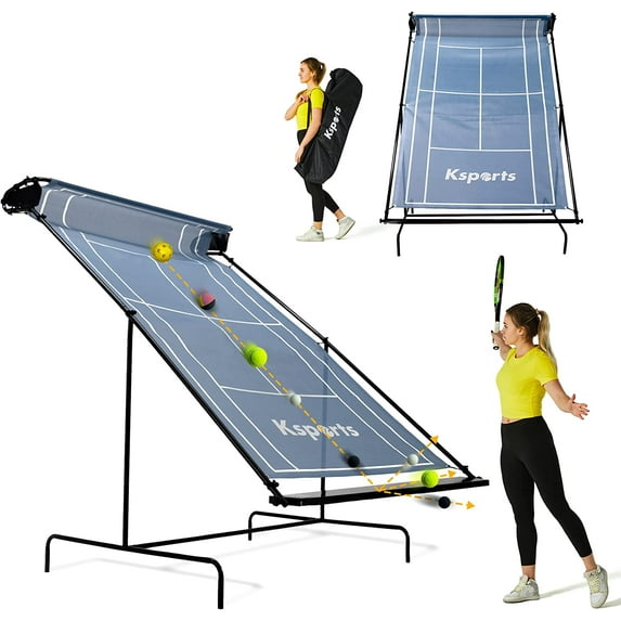 Ksports Tennis Rebounder Net Large Blue – Solo Trainer Practice Yard ...