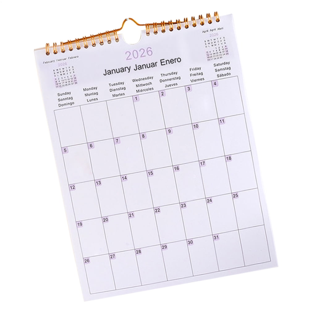 Ksruee 2025 Calendar Wall 20252026 Calendar Planner Multilingual Coil ...