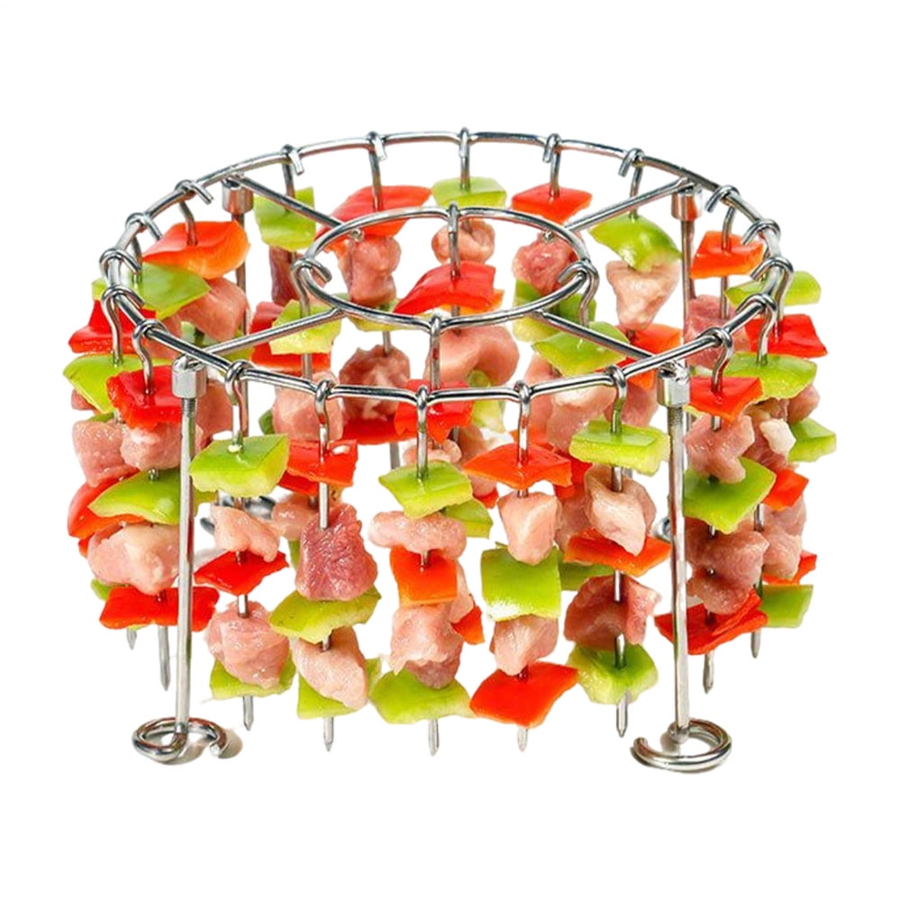 Ksruee Air Fryer BBQ Rack Vertical Stainless Steel Skewer Holder ...