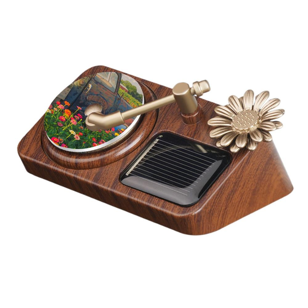 Ksruee Car Solar Air Freshener Rotating Diffuser Car Solar Air ...