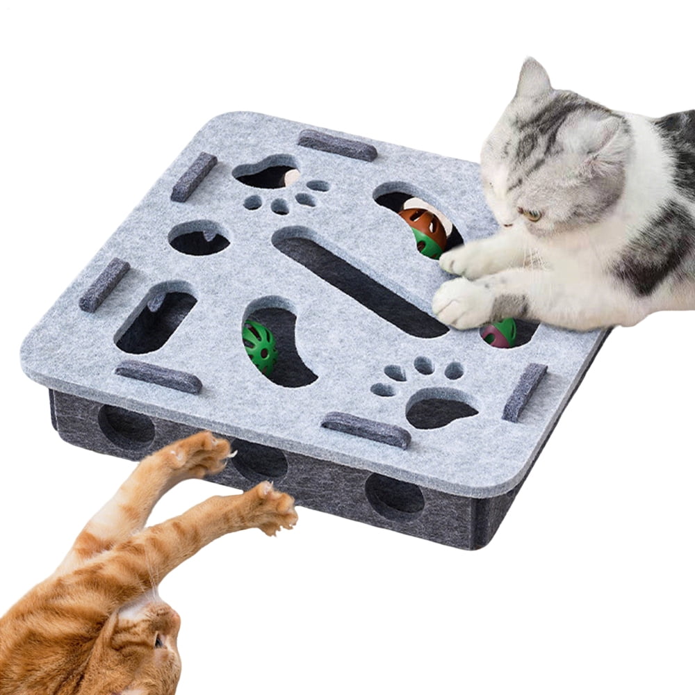 Ksruee Cat Puzzle Games Interactive Cat Toys Maze Puzzle Box Mind Game ...