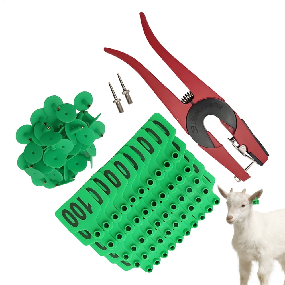 Ksruee Cattle Ear Tags Livestock Marking Labels 001-100 Numbered Ear ...
