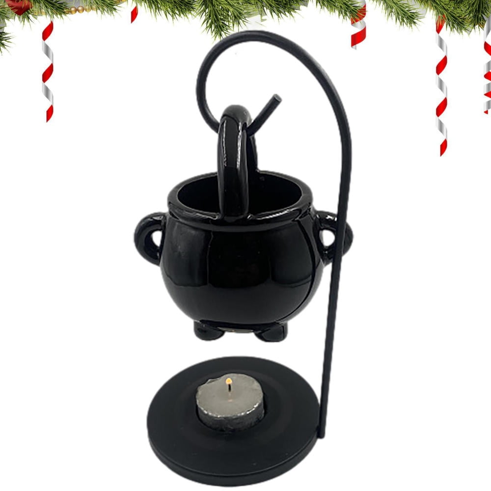 Ksruee Cauldron Wax Melt Burner Witches Caldron Pot Candle Holder ...