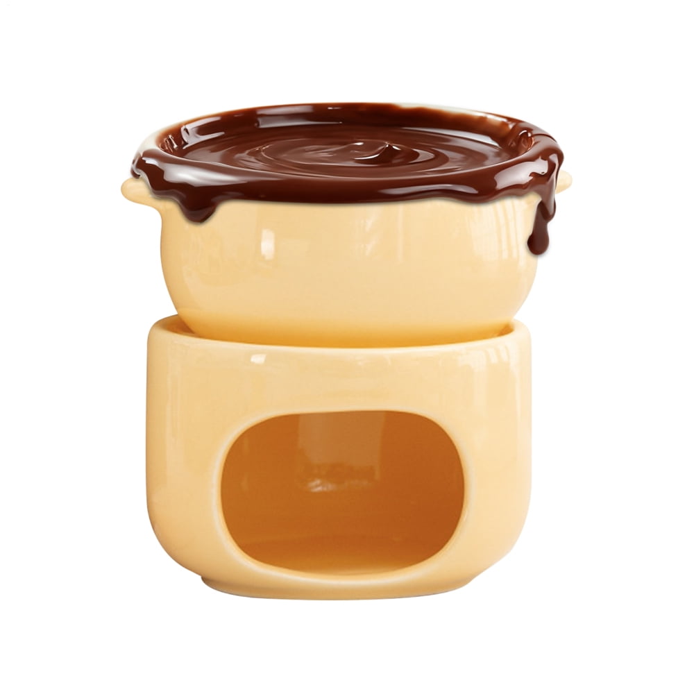 Ksruee Chocolate Fondue Cup Heat-Resistant Warmer Non-Stick Fondue Mug ...